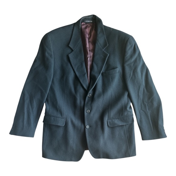 Moore’s | Suits & Blazers | Moores Green Wool Cashmere Blazer 44l Made ...